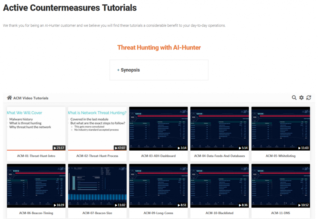 Free Threat Hunter Training - Active Countermeasures