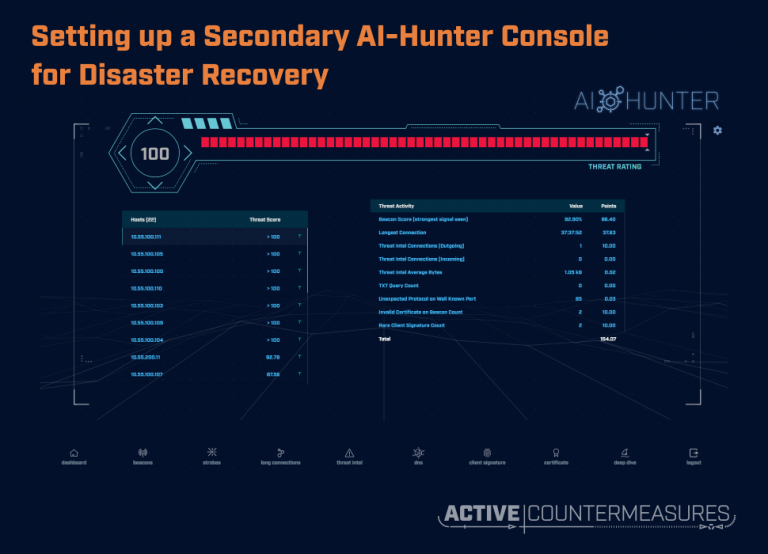 Setting up a Secondary AI-Hunter Console for Disaster Recovery - Active ...