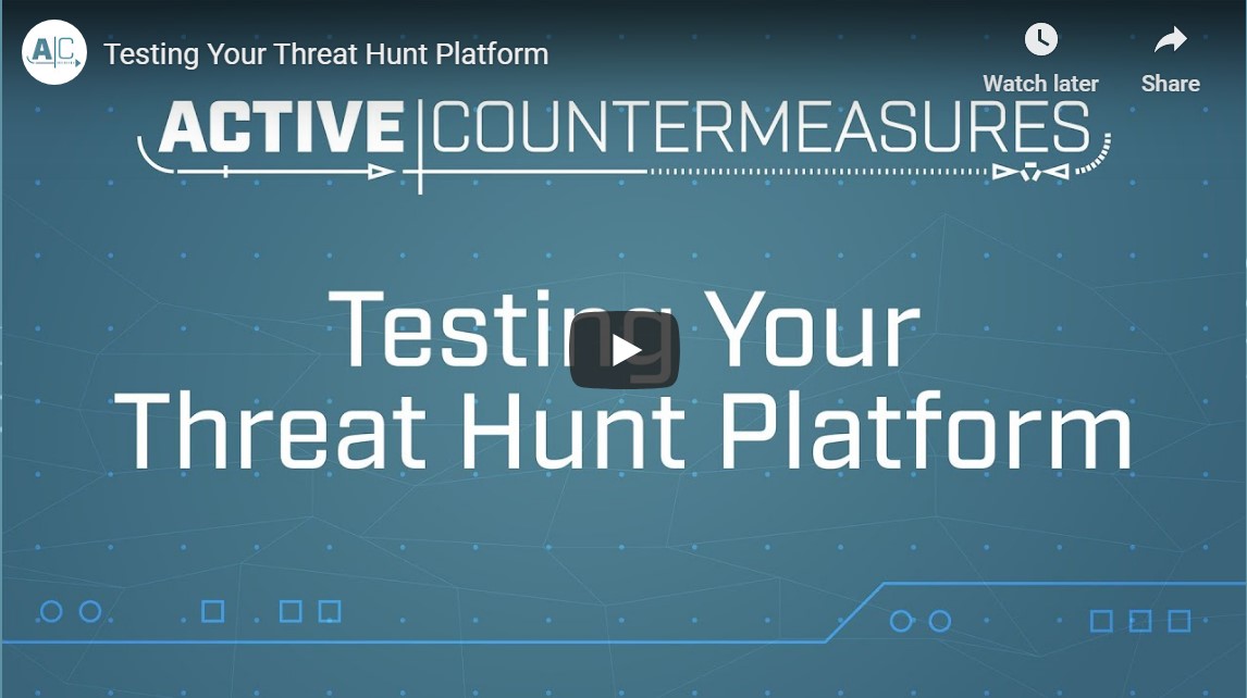 Webcasts - Active Countermeasures