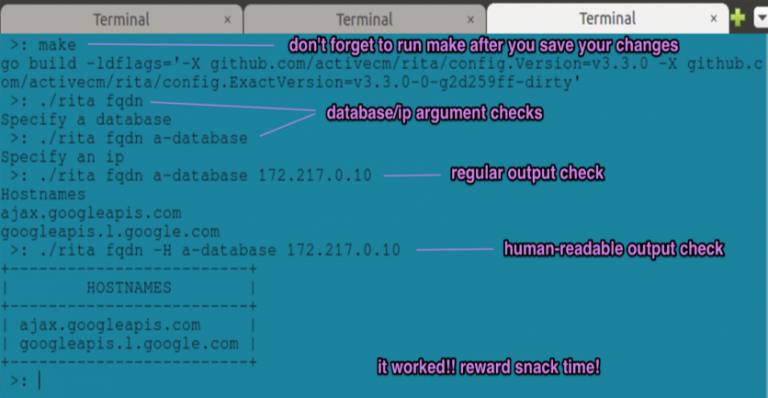 Getting Started on Contributing to RITA - Active Countermeasures