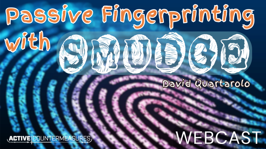 Webcast - Passive Fingerprinting with SMUDGE - Active Countermeasures