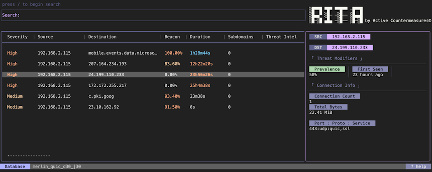 A Network Threat Hunters Guide To C2 Over Quic Active Countermeasures