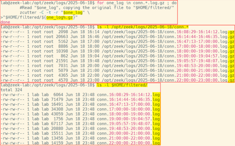 Extracting Lines of Interest From Zeek Logs - Active Countermeasures